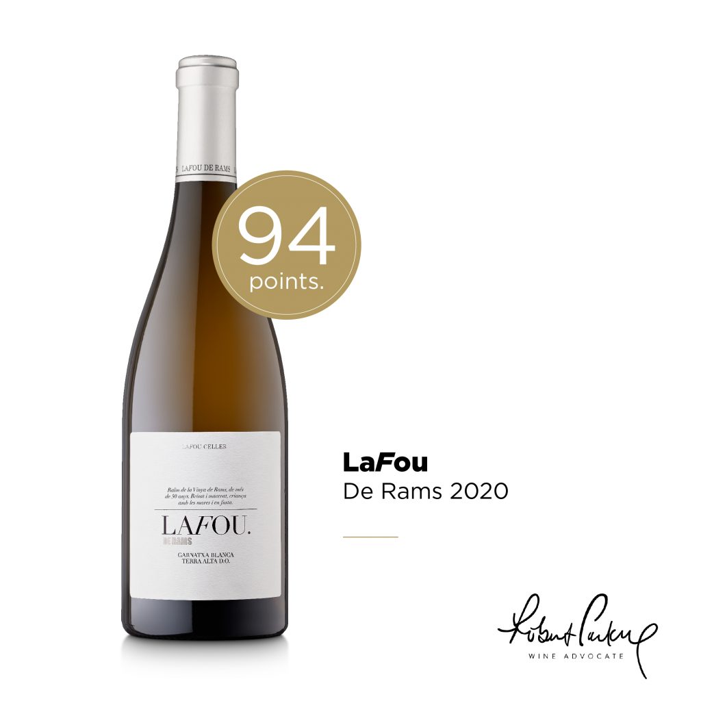 Wine Advocate (Robert Parker) highlighted and scored points for LaFou de Rams' Grenache Blanc ...