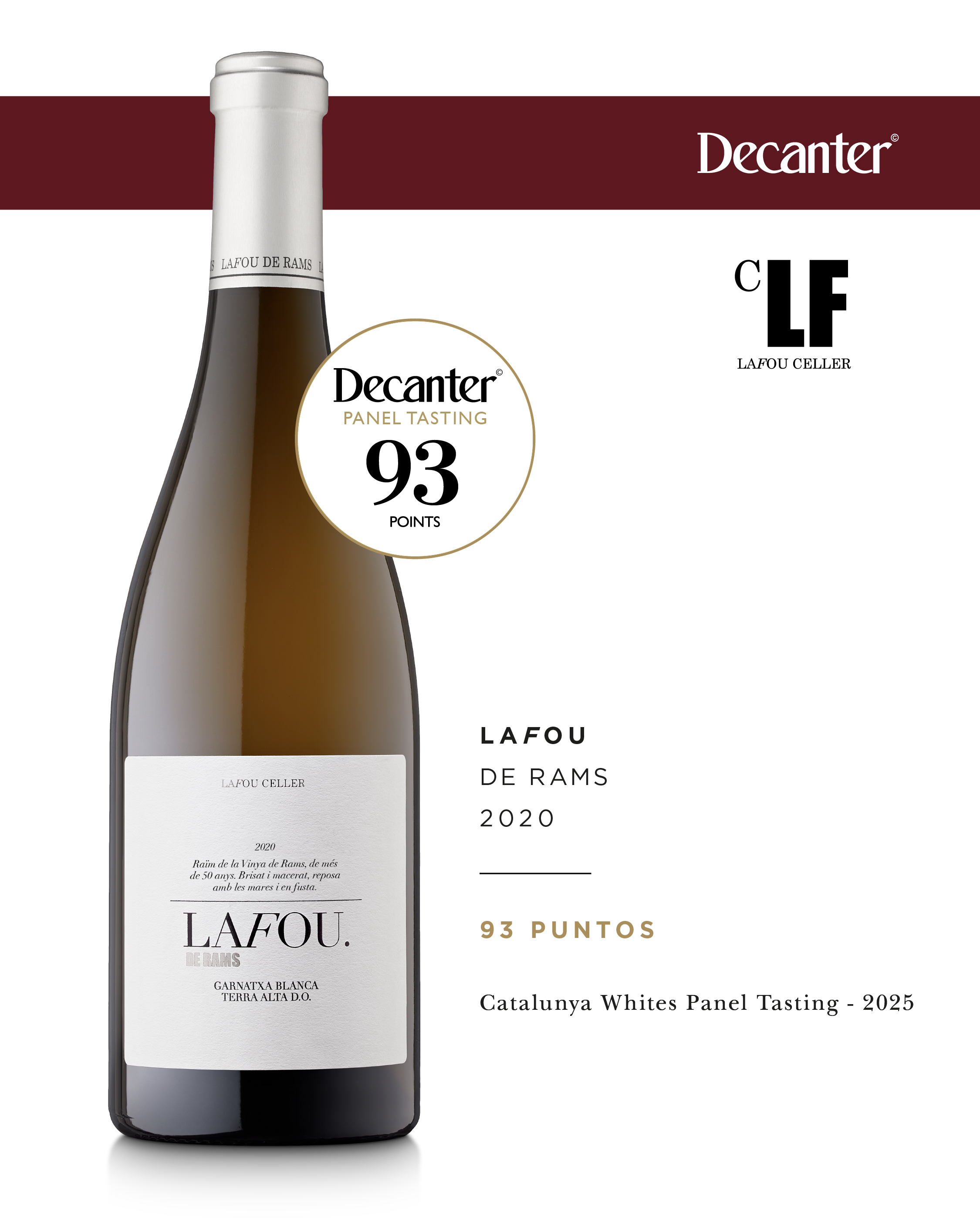 Decanter ranks LaFou de Rams among the best Catalan white wines - La Fou